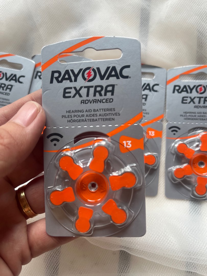 Rayovac Extra Advanced Hearing Aid Batteries 13 (PR48), Health & Nutrition, Assistive ...