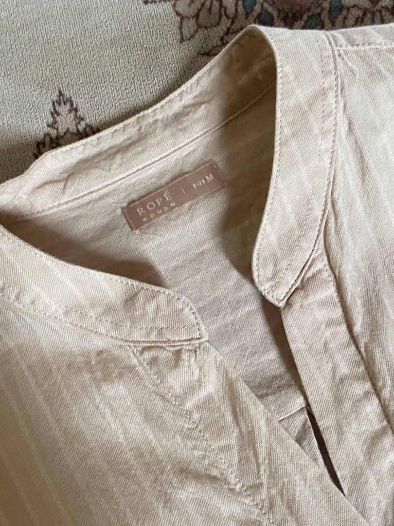 Rope padini stripes in beige, Women's Fashion, Tops, Longsleeves on ...