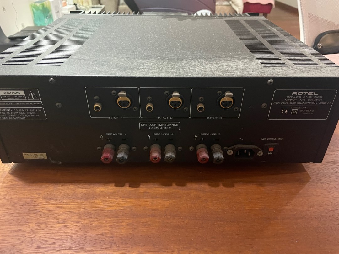 Rotel 993 THX 3 channel power amplifier (amp), Audio, Soundbars ...