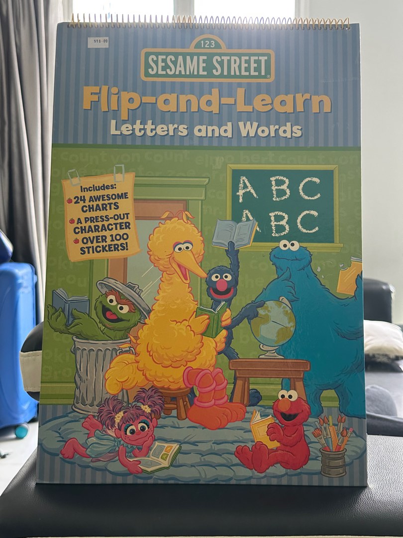 Sesame Street Educational Flip-chart, Hobbies & Toys, Books & Magazines ...