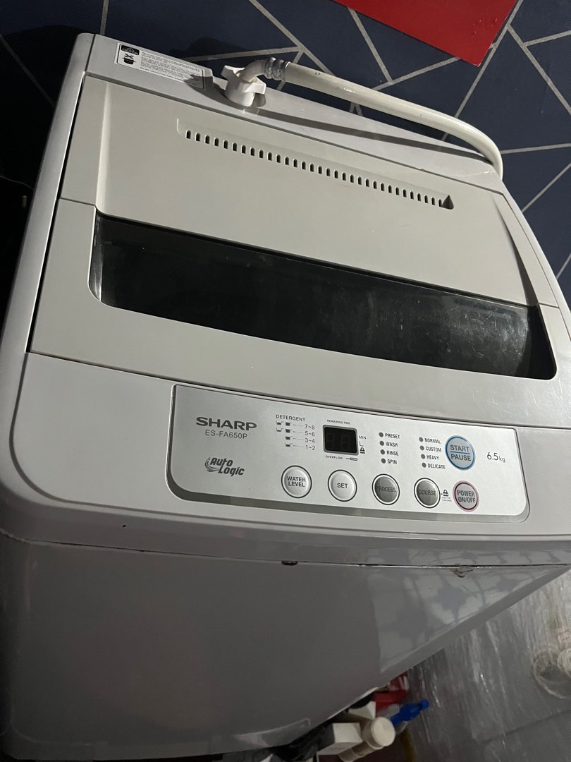Sharp 6.5 kg Automatic Washing Machine ES-FA650P, TV & Home Appliances ...
