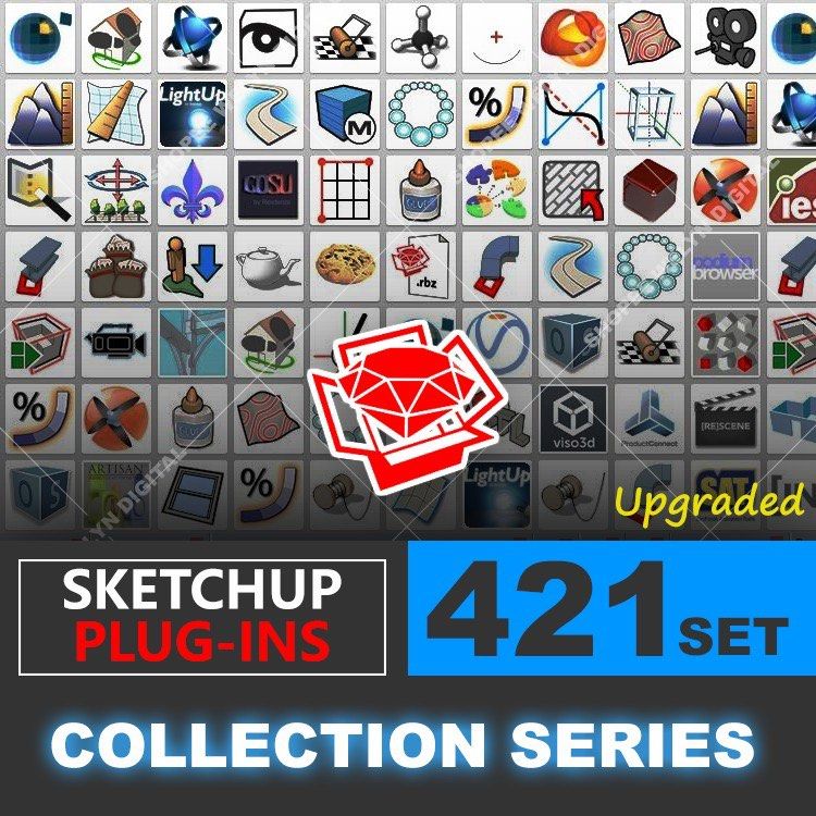 SketchUp | Plugins | Extension 2024 Collection Upgraded 421 set ...