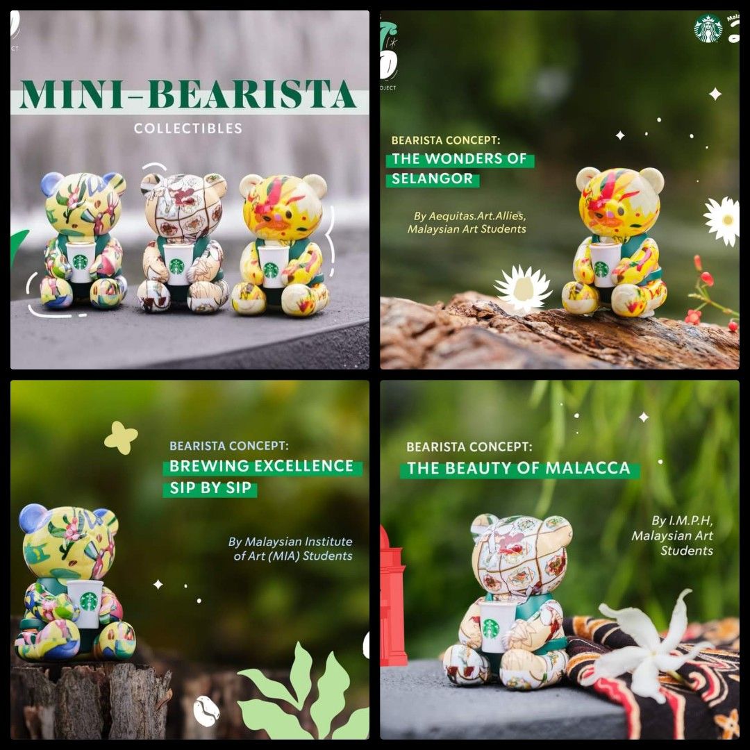 Starbucks Malaysia Mini Bearista, Hobbies & Toys, Memorabilia & Collectibles, Fan Merchandise on ...