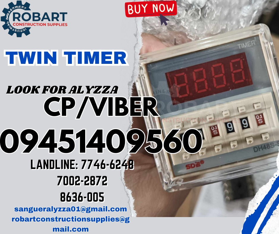 twin timer with socket, Commercial & Industrial, Construction Tools ...