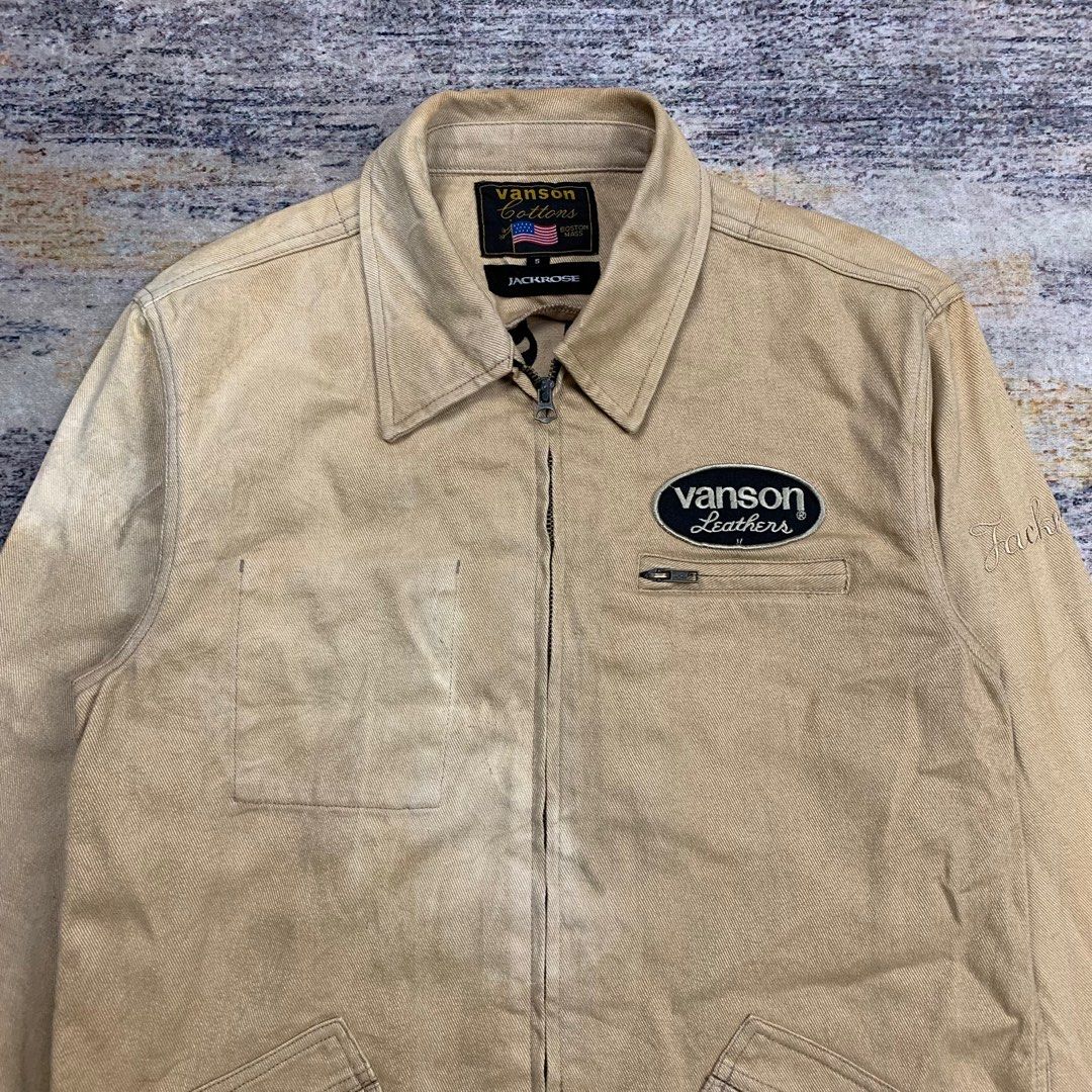 Vanson x Jackrose embroidery work jacket / harley davidson norton supreme, Fesyen Pria, Pakaian ...