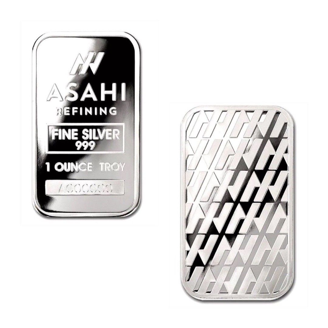 [Vintage] 1 Oz Asahi .999 Silver Bar Coin With Serial No In Original ...