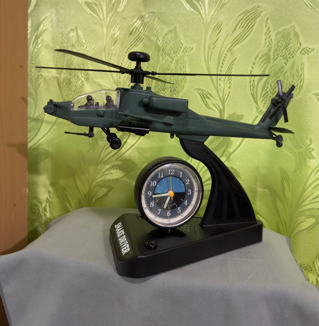 Vintage Snake Driver Apache AH-64 Alarm Clock, Hobbies & Toys ...