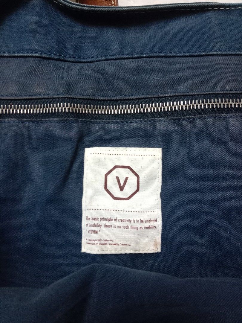 Visvim Homer Canvas leather tote bag, Women's Fashion, Bags & Wallets ...