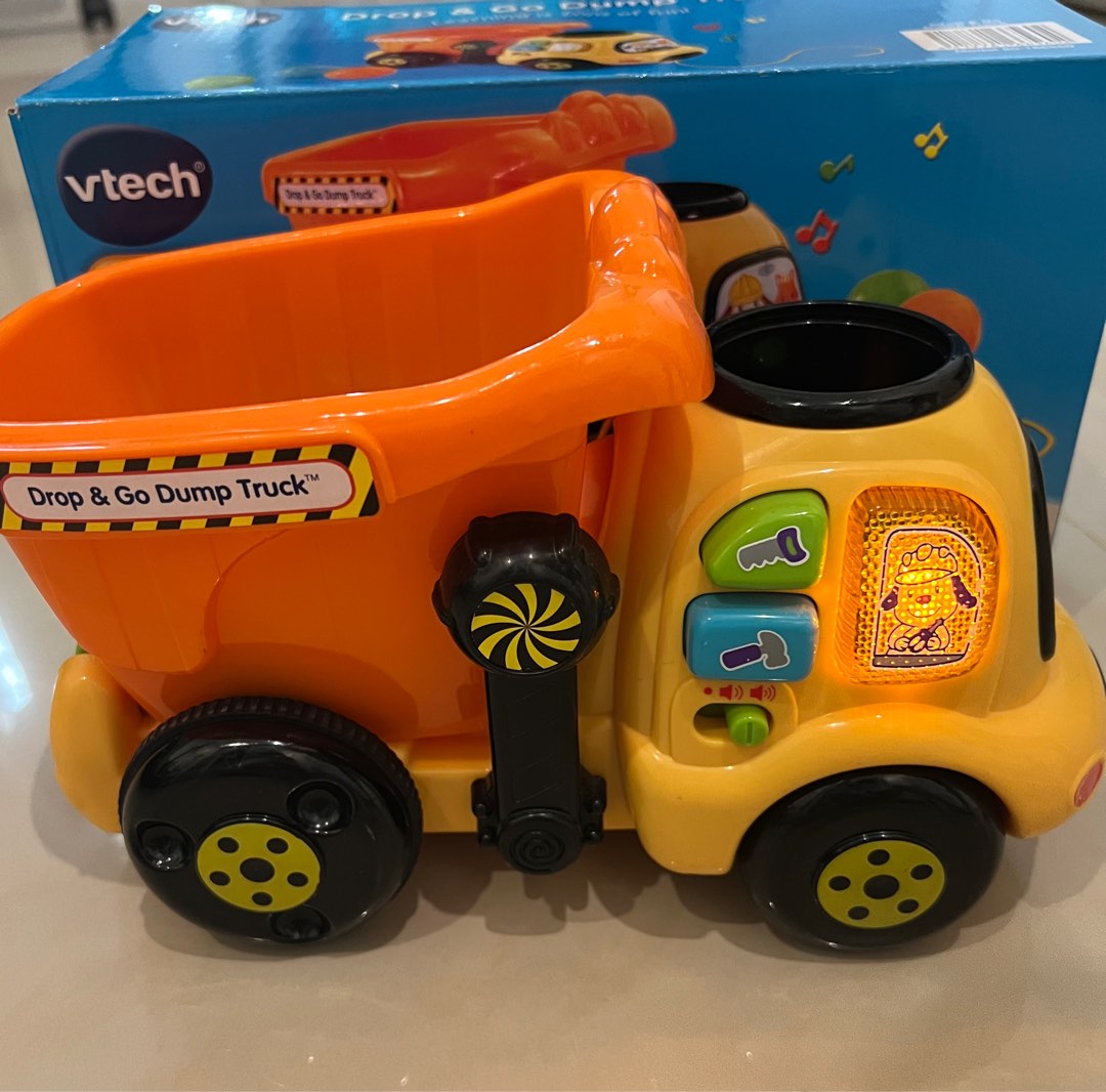 Vtech Drop & Go Dump Truck, Hobbies & Toys, Toys & Games on Carousell