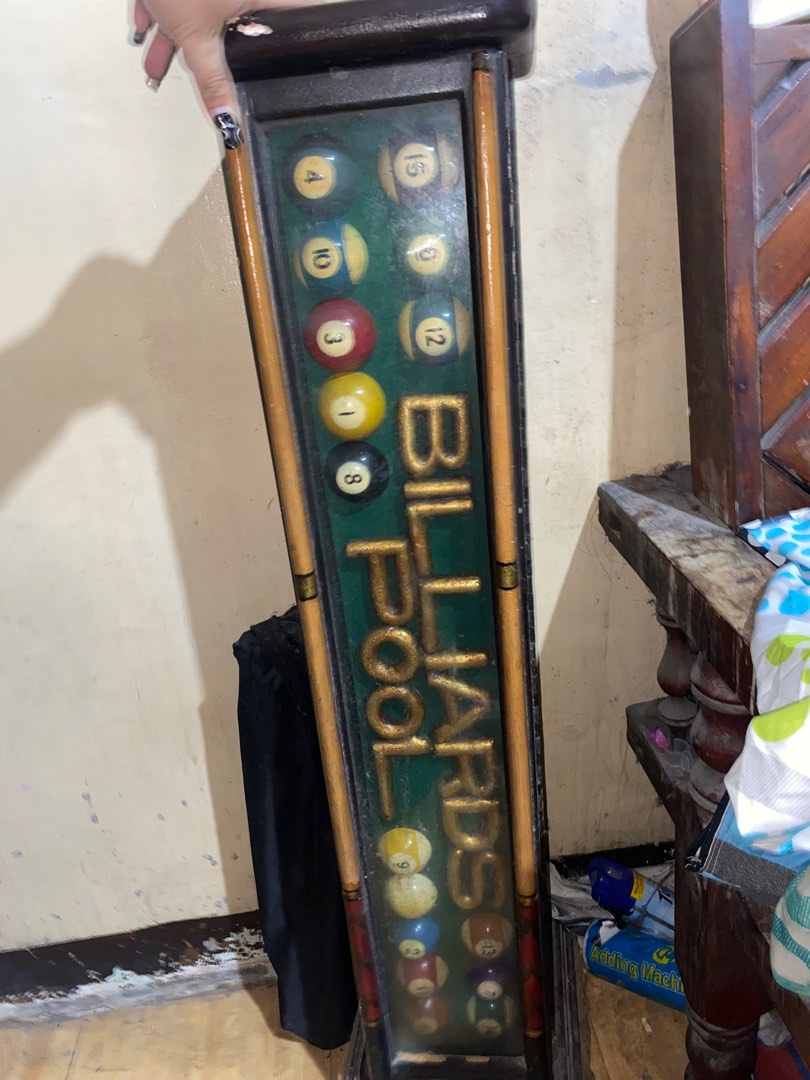 Wood Cabinet Billiard Pool Design, Furniture & Home Living, Furniture ...