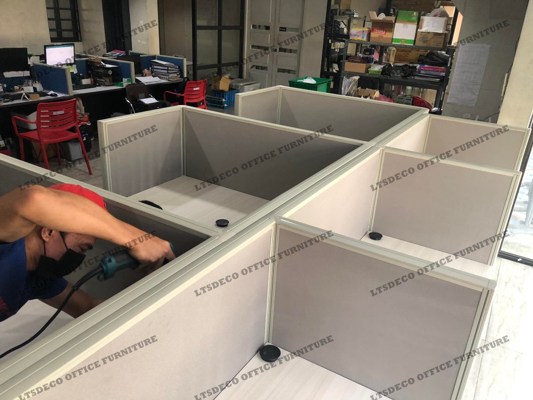 workstation bpo table office partition furnitures, Furniture & Home ...