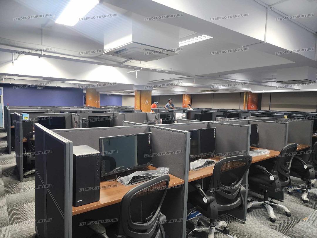 workstation bpo table office partition furnitures, Furniture & Home ...