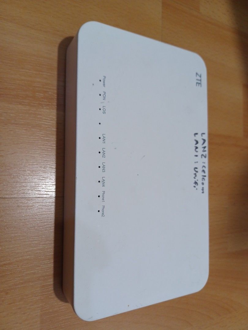 Zte Fiber Modem Computers And Tech Parts And Accessories Networking On