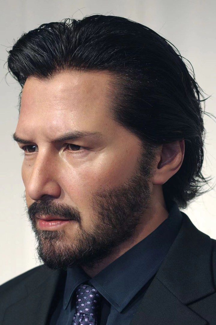 186cm Keanu Reeves John Wick Wax Figure Statue Canadian Actor, Hobbies ...