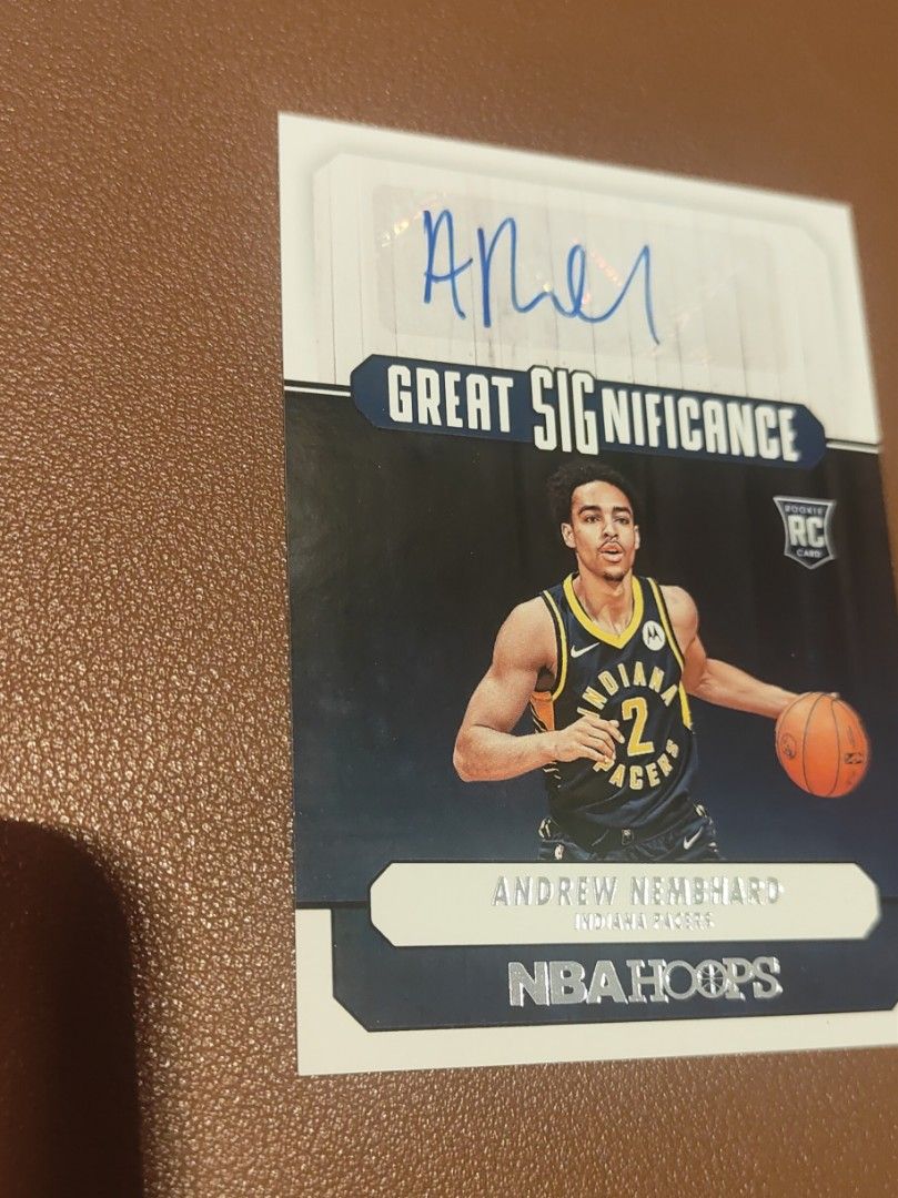 2022-23 Andrew Nembhard Rookie Hoops Great Significance Autograph NBA ...