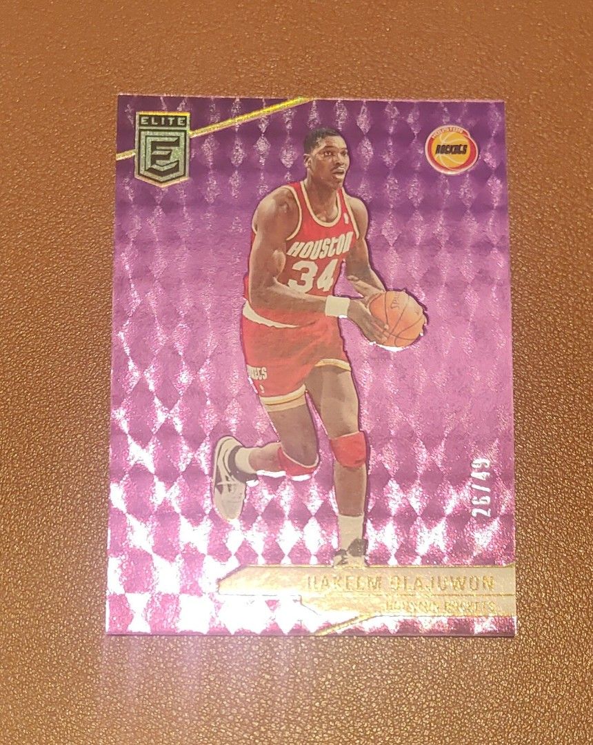 2023-24 Hakeem Olajuwon Purple /49 Donruss Elite NBA Panini Cards ...
