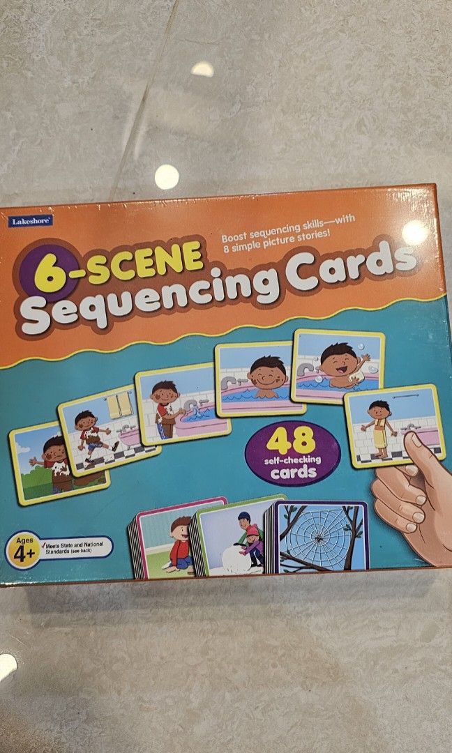 6 Scene Sequencing Cards, Hobbies & Toys, Toys & Games on Carousell