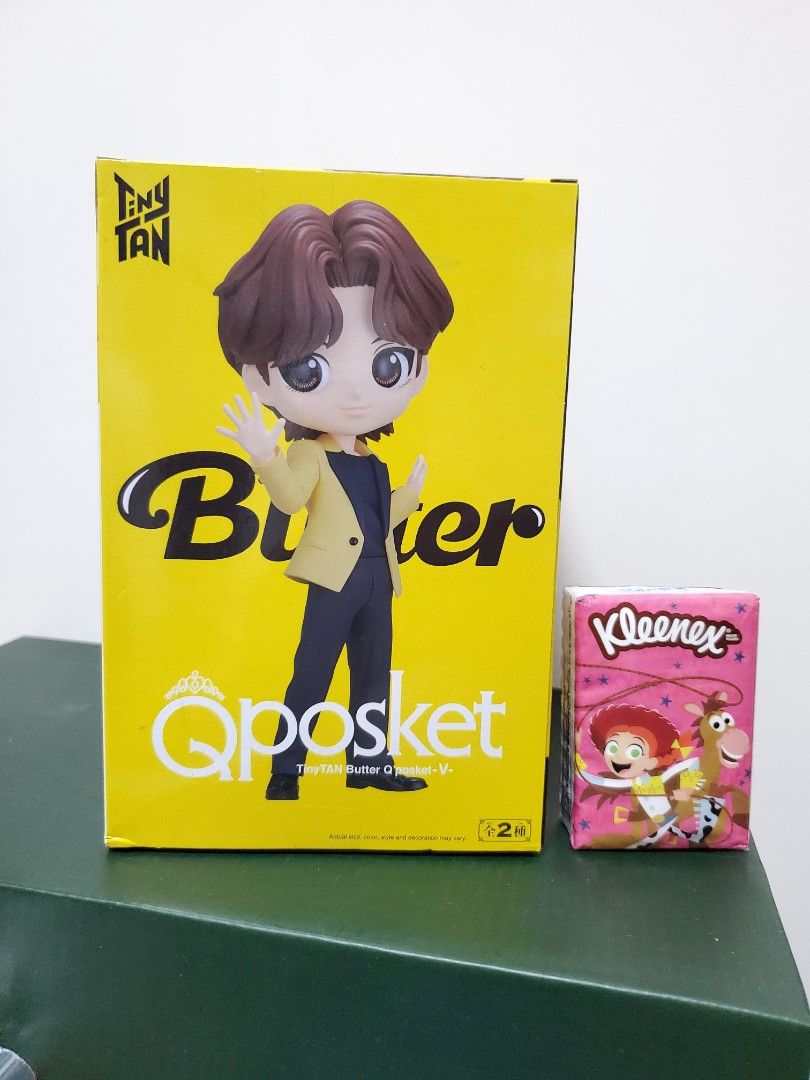 ⭐ 盒況優 行版 ⭐ Tiny Tan Butter V BTS 防彈少年 q posket Qposket qp 標準盒 Figure 公仔, 興趣及遊戲, 玩具 & 遊戲類 - Carousell