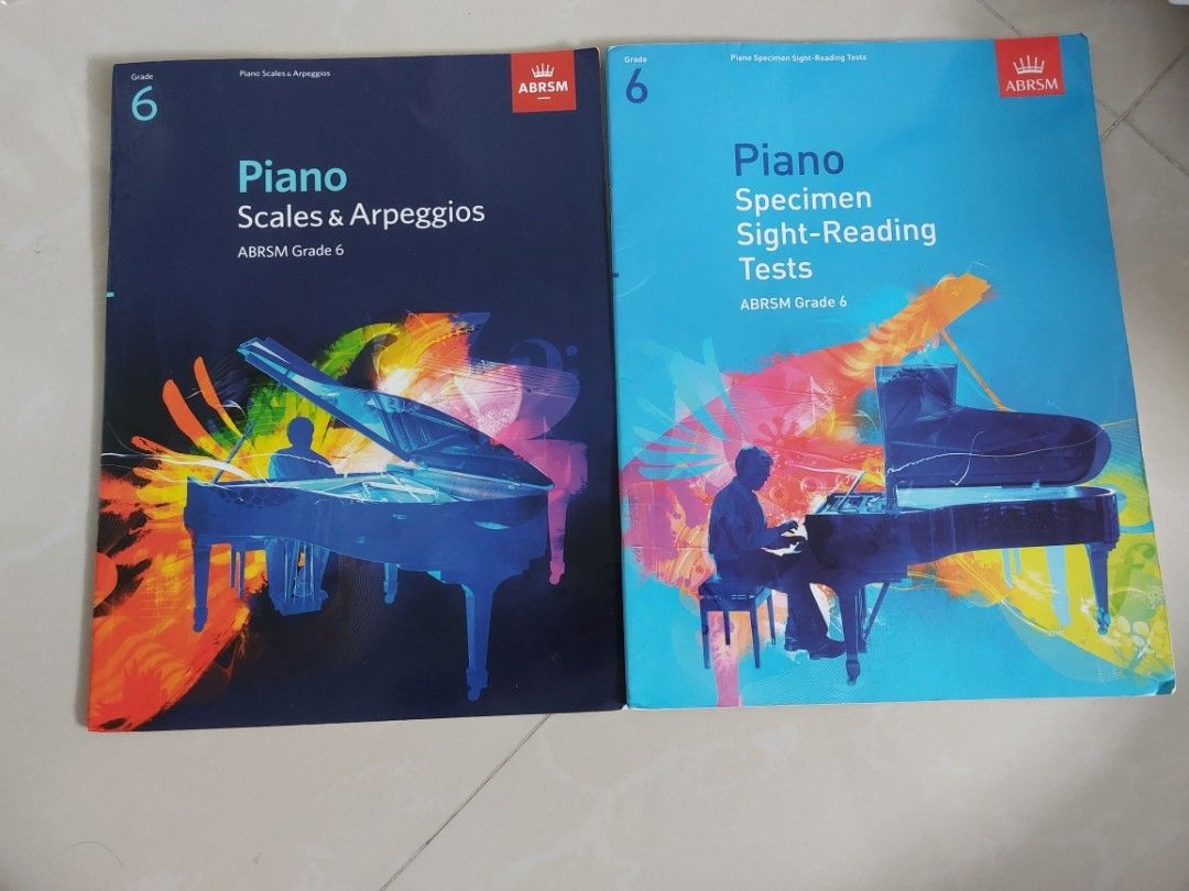 ABRSM Piano Grade 6 Sight Reading And Scale & Arpeggios, Hobbies & Toys ...