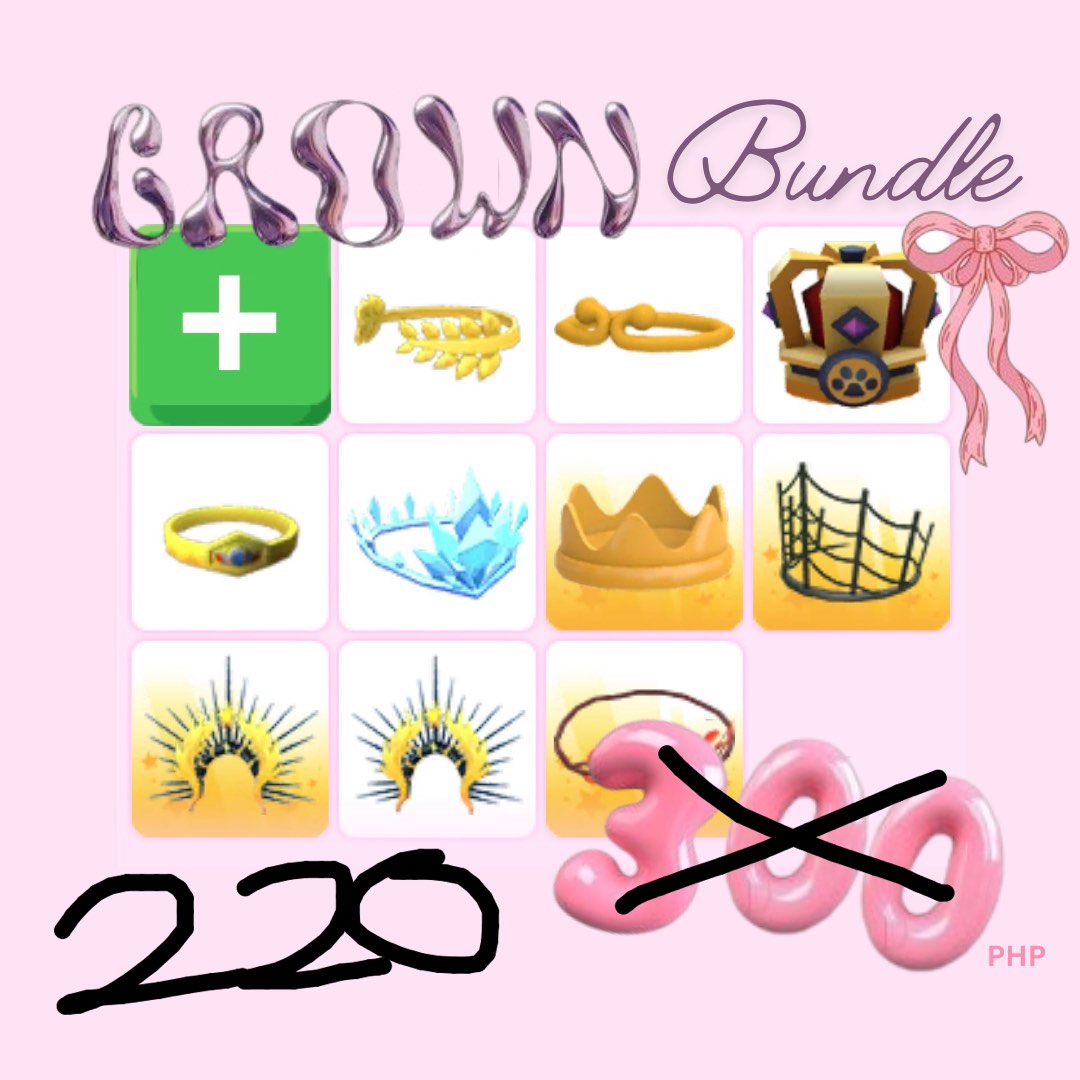 Adopt Me Crown Bundle RUSH SALE!, Hobbies & Toys, Toys & Games on Carousell