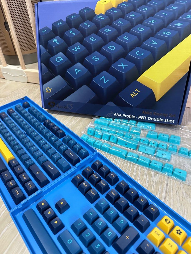 Akko Macaw ASA Profile Double shot PBT Keycap set, Computers & Tech ...
