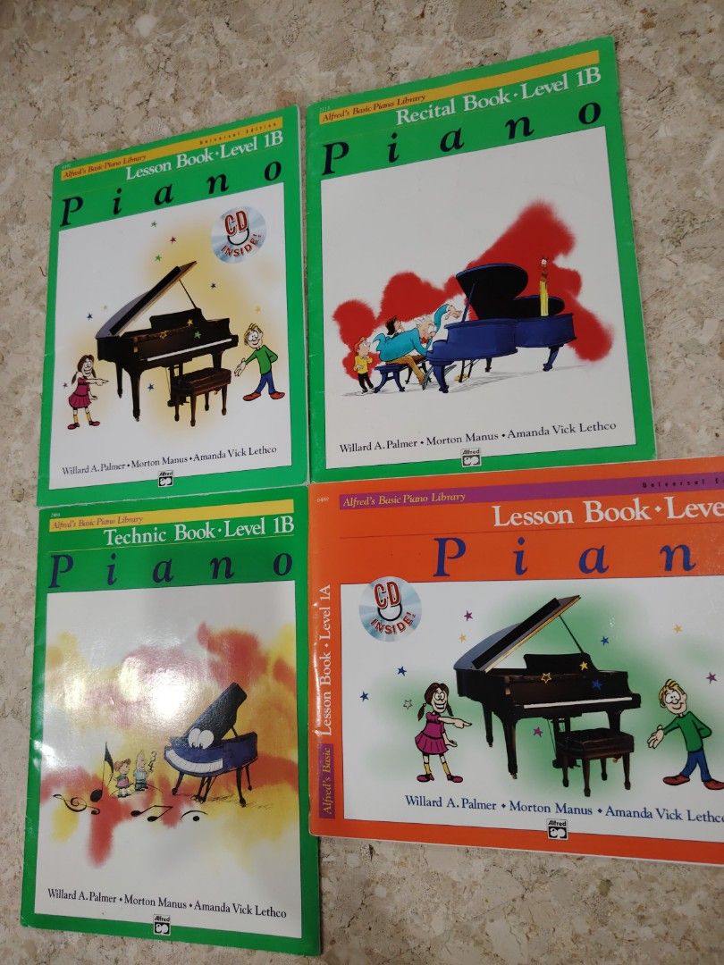 Alfred's Basic Piano Lesson Books - Level 1A & 1B, Hobbies & Toys ...