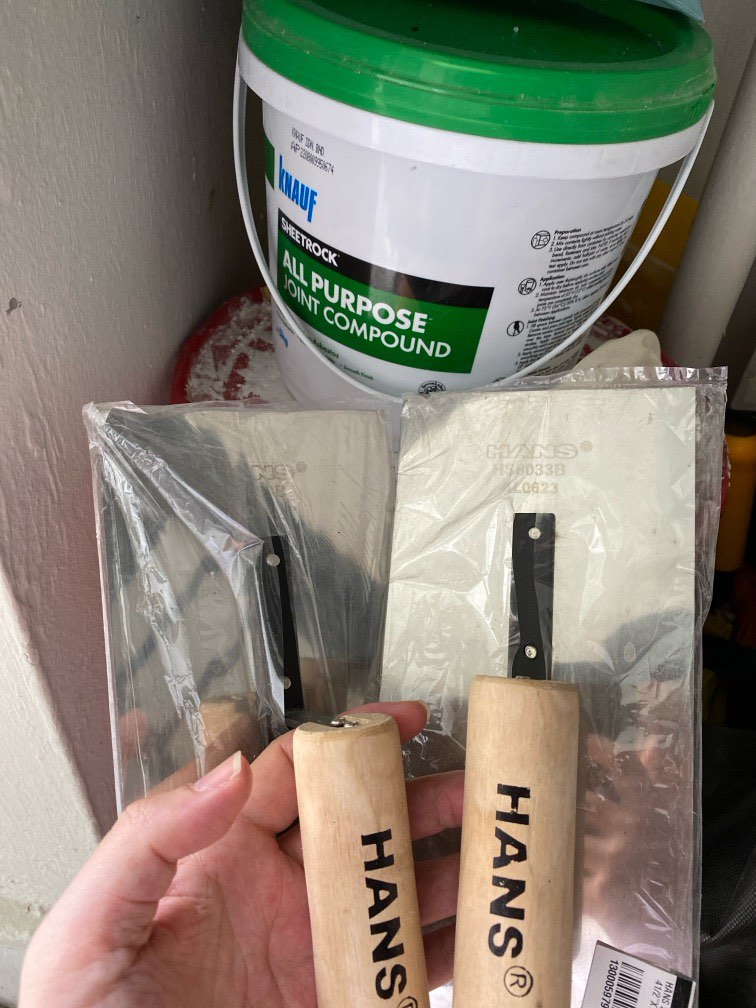 All purpose joint compound + 2 wall spatula, Hobbies & Toys, Stationery ...