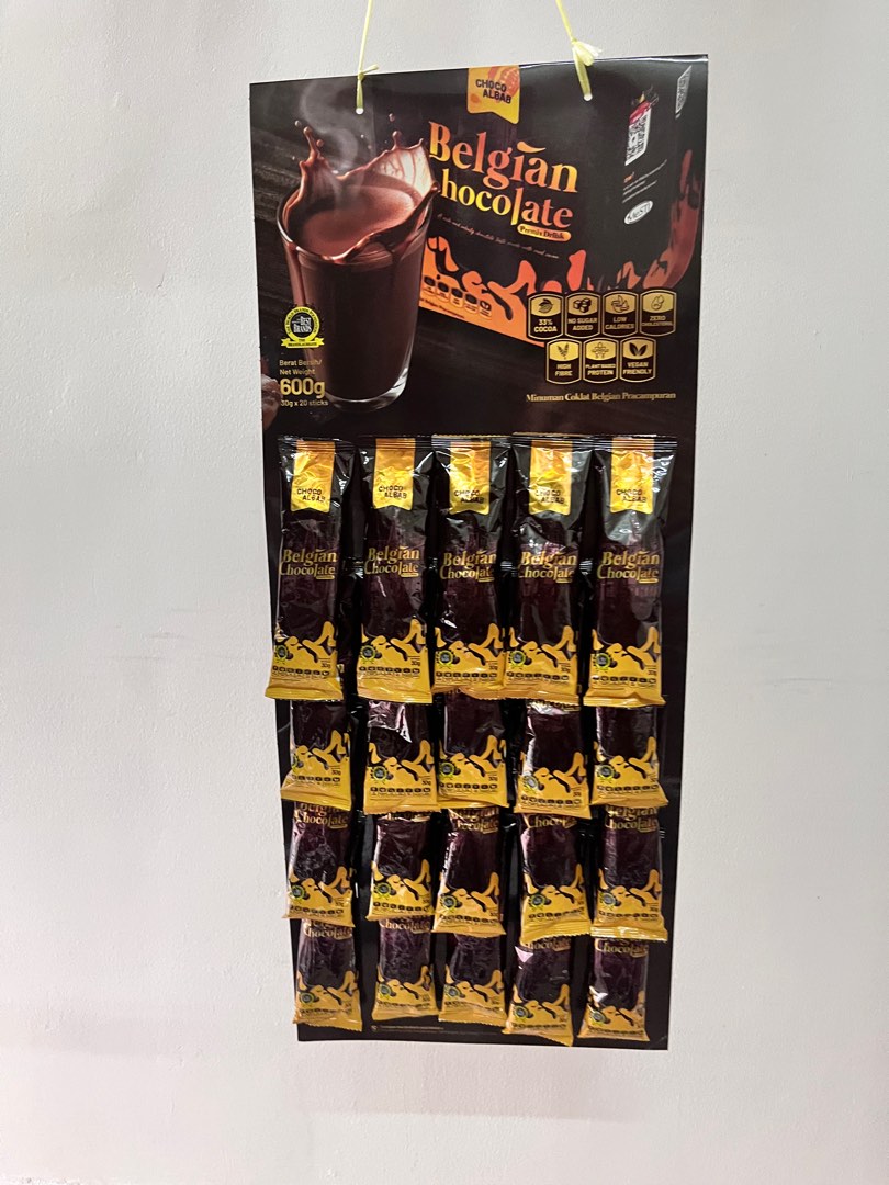 Belgian choco drinks + board (ready to hang), Food & Drinks, Packaged ...