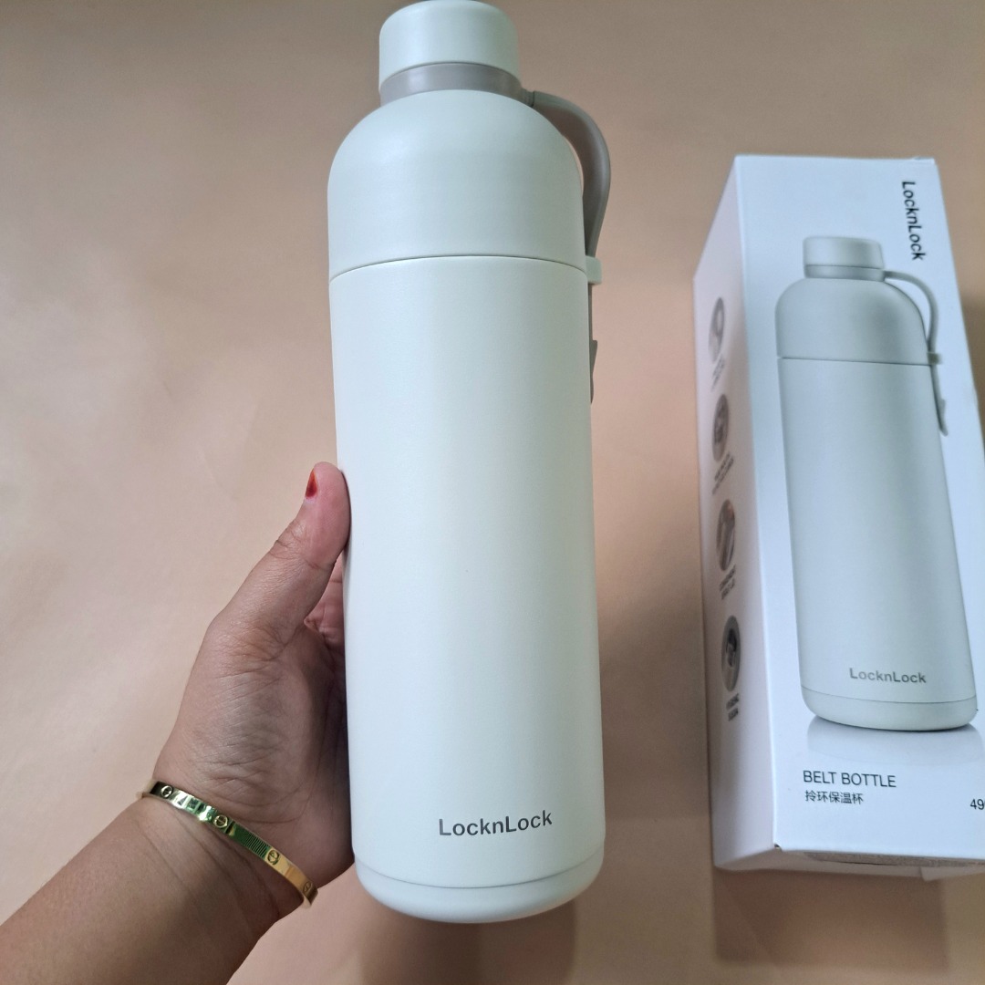 Botol tumbler locknlock belt ivory botol vakum termos, Kitchen ...