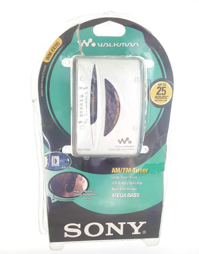 Brand New Full Set Sony Walkman WM-FX195 Radio AM/FM Cassette Player In ...
