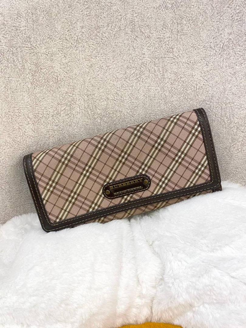 BURBERRY BLUE LABEL SYNTHETIC LEATHERLONG WALLET, Luxury, Bags ...