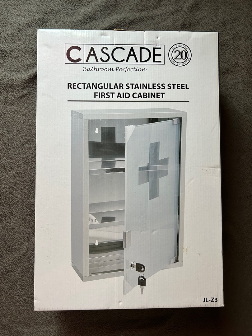 Cascade Rectangular Stainless Steel First Aid Cabinet, Health ...