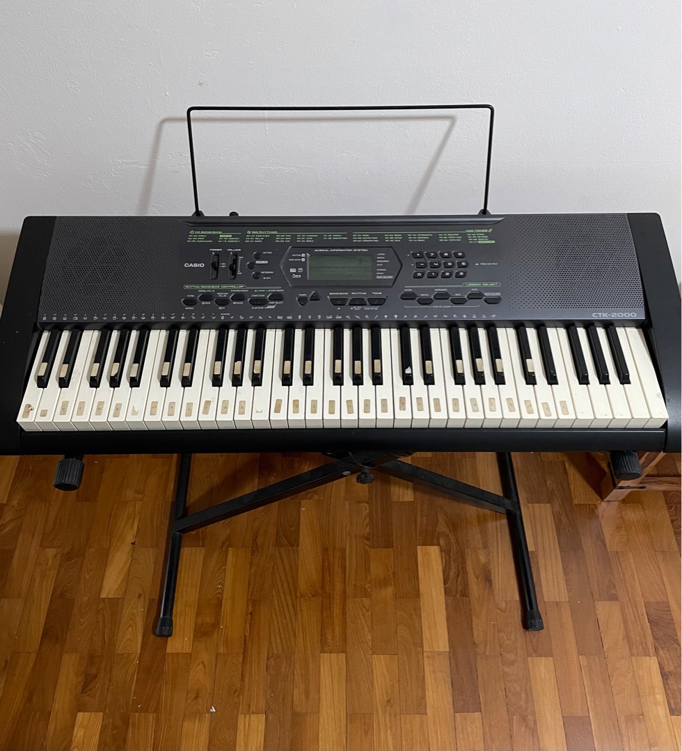 Casio Keyboard with stand model CTK-2000, Hobbies & Toys, Music & Media, Musical Instruments on ...