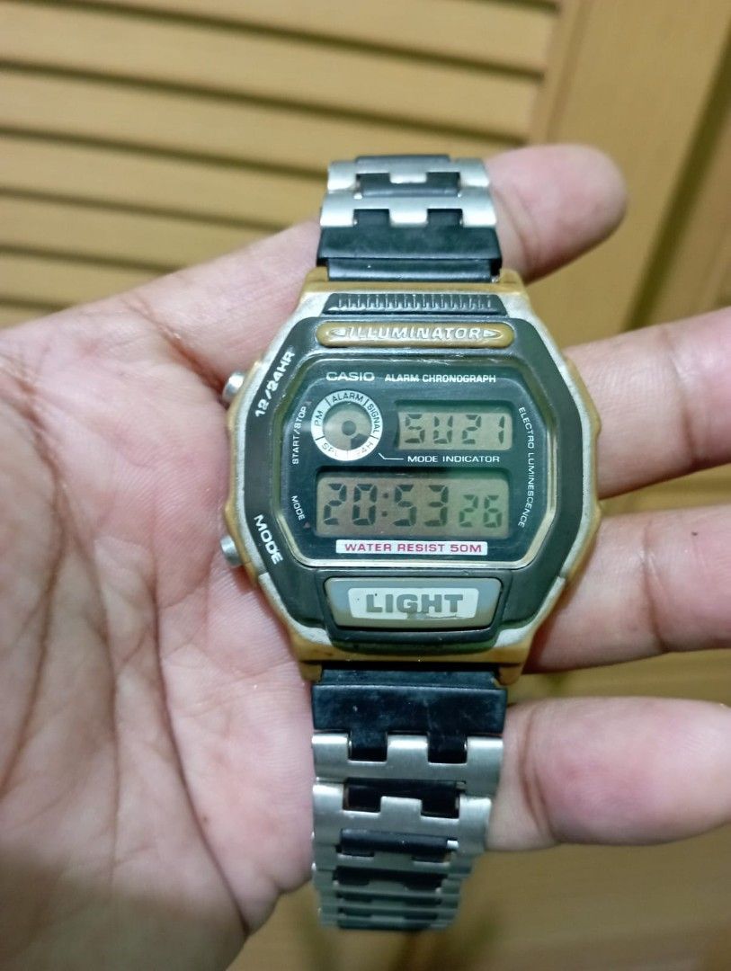 Casio W-88H Royale First Generasi Vintage Rare Jadul, Fesyen Pria, Jam ...