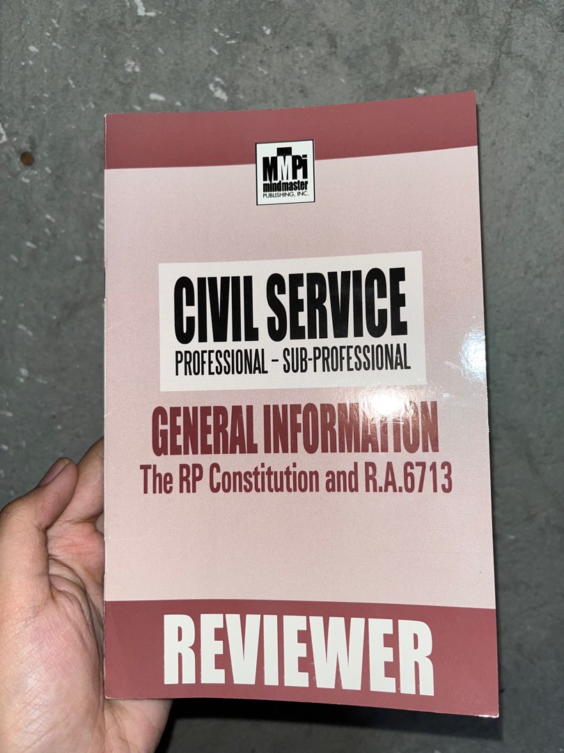 Civil Service Reviewer General Information (with Answer Key), Hobbies ...