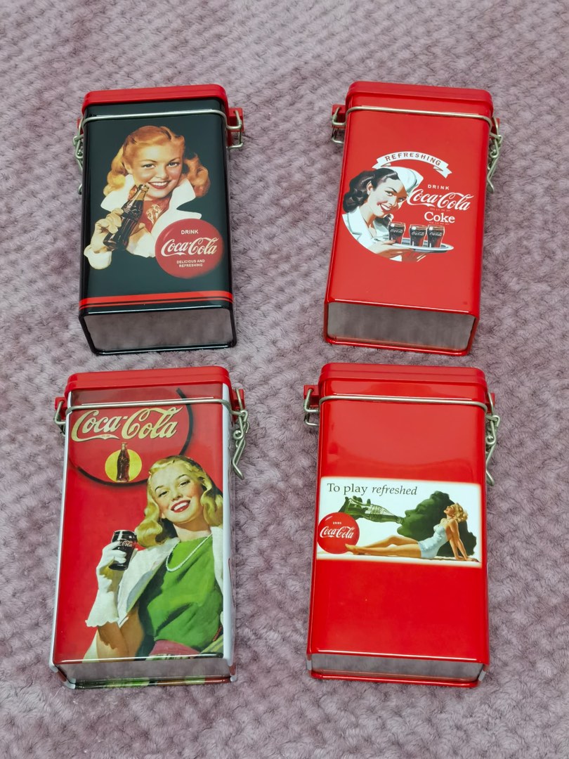 Coca Cola Collections - Tin Container, Hobbies & Toys, Collectibles ...