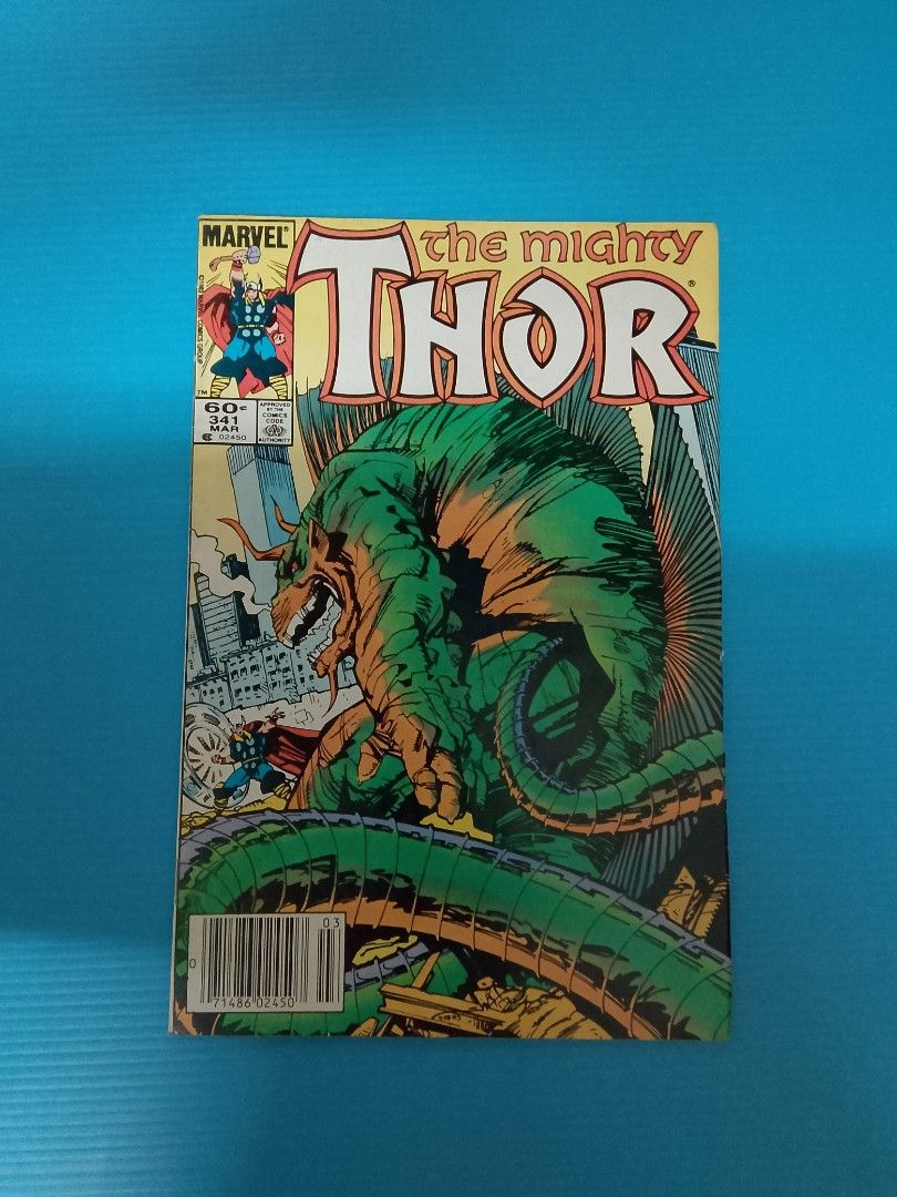 Crossover app Superman ! Thor #341 ( Keith Pollard - Cover Art ) Marvel ...