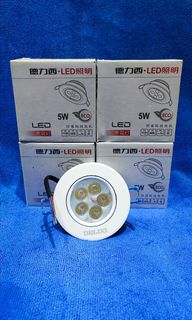 飛利浦 Philips GD100B LED 雙頭筒燈 鋁質天花 天花燈 嵌入式 6Wx2 3000k 黃光 開孔 90x170mm, 傢俬 ...