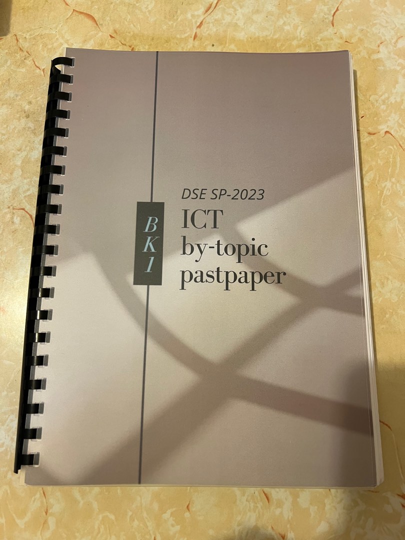 DSE past paper - ICT, 興趣及遊戲, 書本 & 文具, 教科書 - Carousell