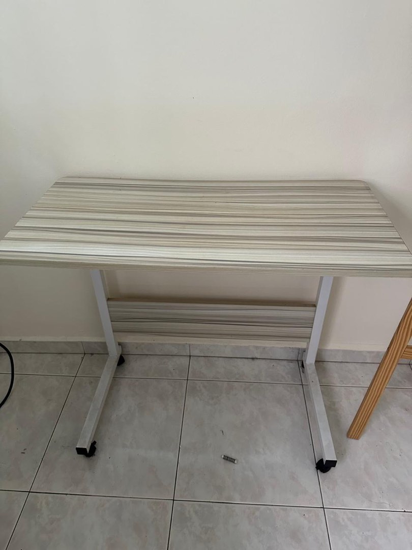 Move out sale!! Foldable , height adjusting study table, Furniture ...