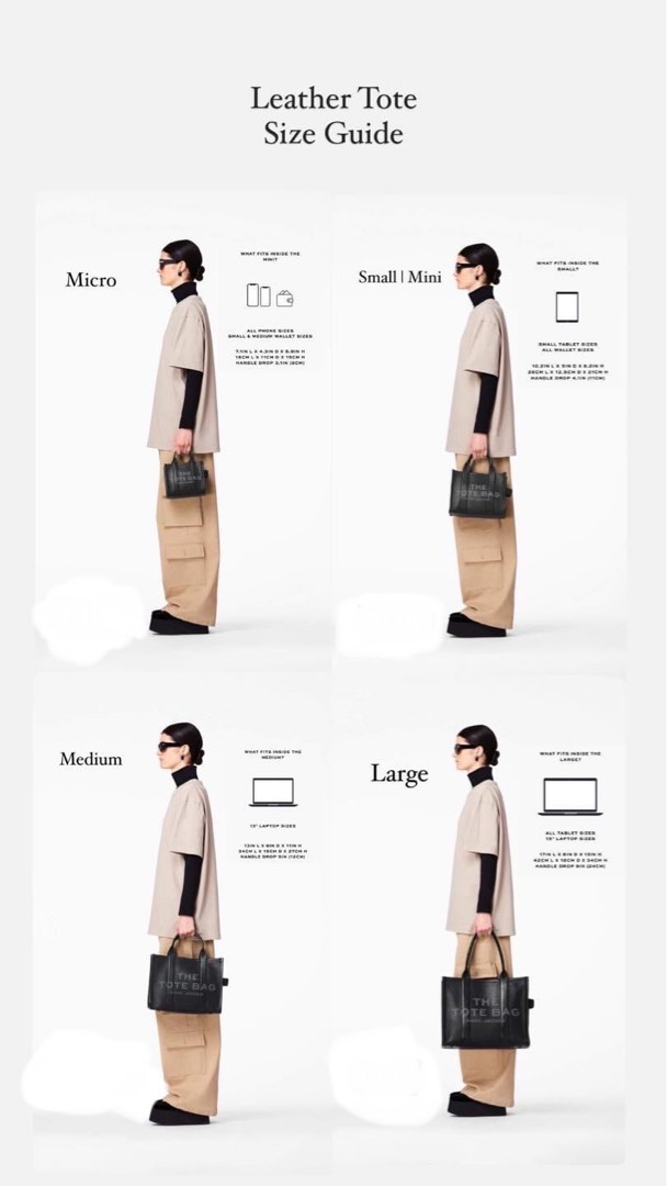 For Preorder: Marc Jacobs The Leather Tote Bag (Available in Micro ...