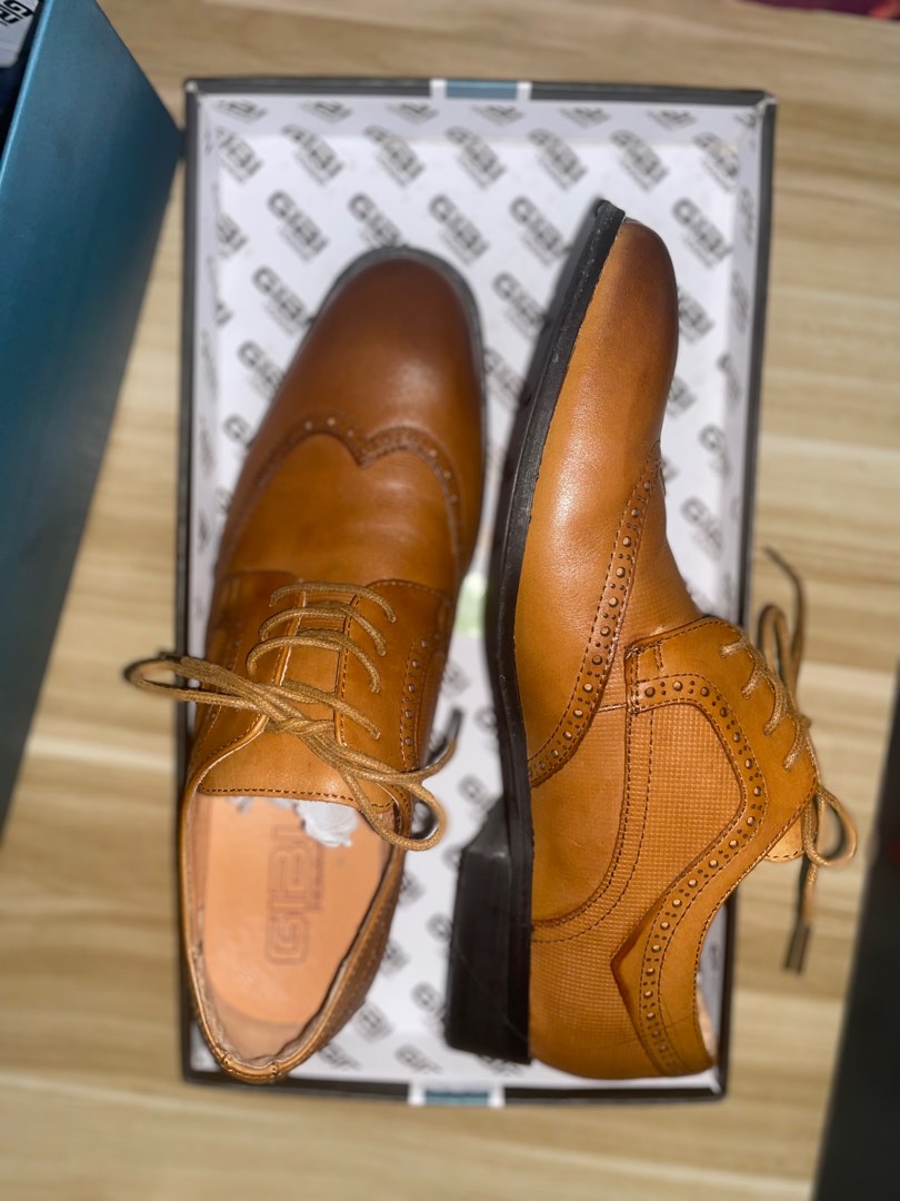 GIBI leather shoes, Men's Fashion, Footwear, Dress Shoes on Carousell