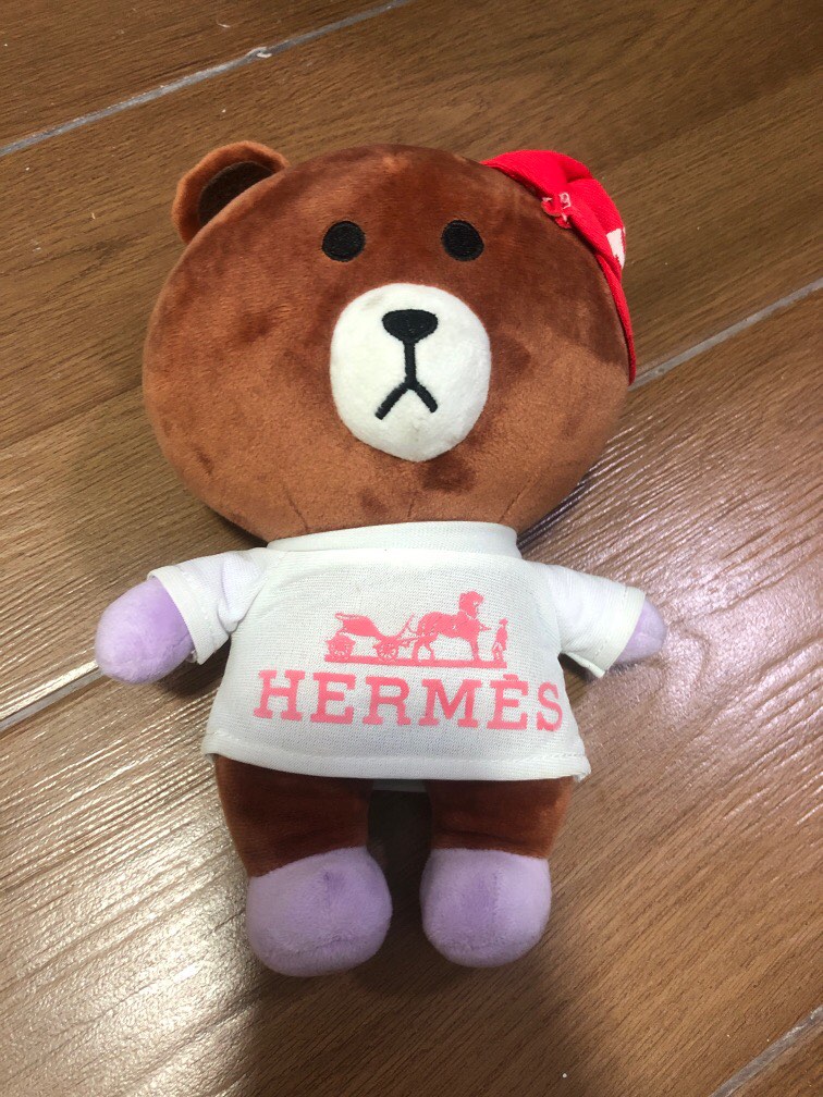 Hermes Line friends bear soft toy plushie, Hobbies & Toys, Toys & Games ...