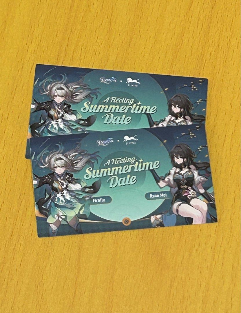 Honkai Star Rail x Liho Redemption cards, Video Gaming, Gaming ...