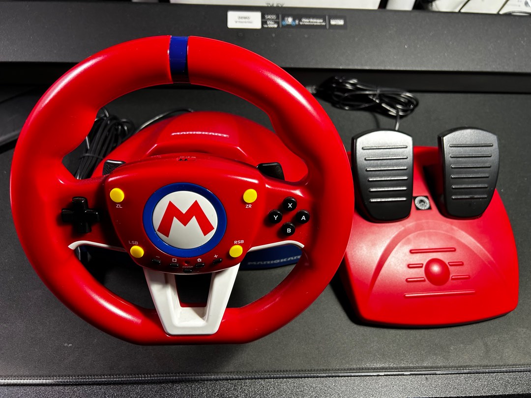 Hori NSW Mario Kart Racing Wheel Pro Mini, Video Gaming, Gaming ...