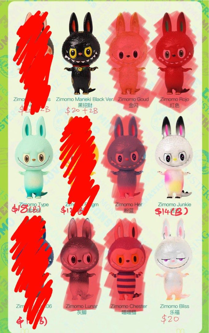 How2work Popmart the little monsters Labubu Zimomo, Hobbies & Toys ...