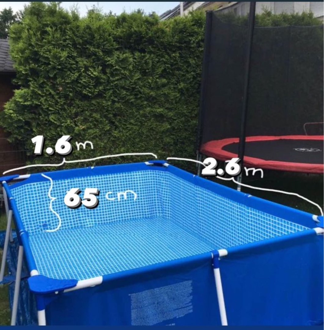 INTEX SWIMMING POOL 2.6M x 1.6m x 65cm, Looking For on Carousell
