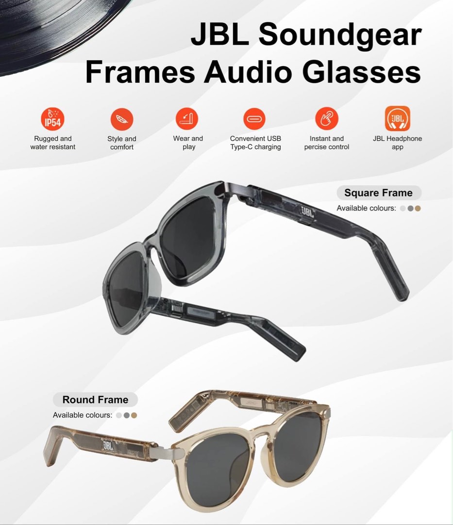 JBL SOUNDGEAR FRAMES, Men's Fashion, Watches & Accessories, Sunglasses ...