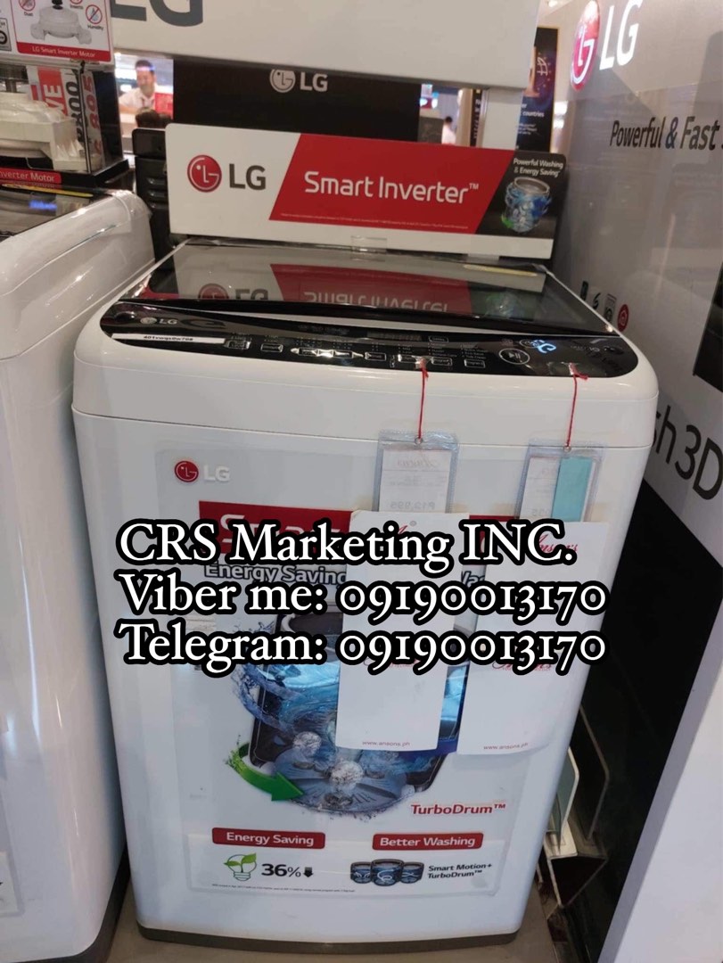 Lg washing machine inverter topload 2024, TV & Home Appliances, Washing ...