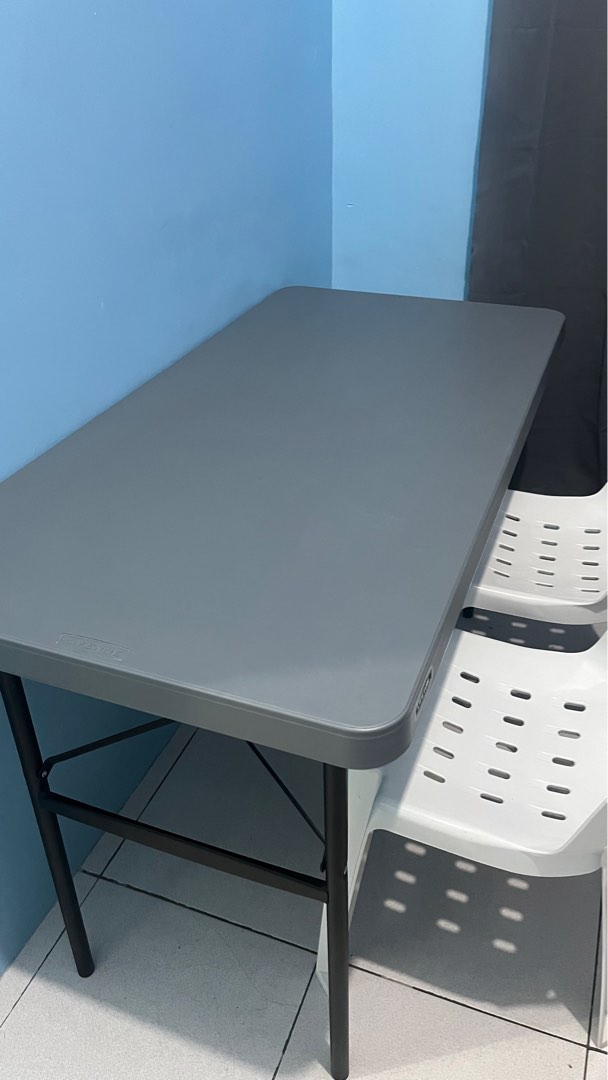 LIFETIME Table + 2 URATEX Chairs, Furniture & Home Living, Furniture ...